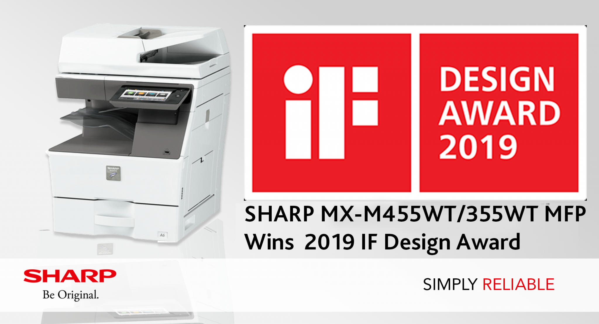 Sharp A4 MFP Wins IF Design Awards 2019 - Sharp South Africa