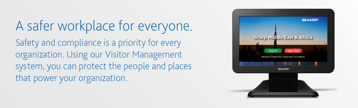 Sharp PN-E402 - Optimised Visitor Management System