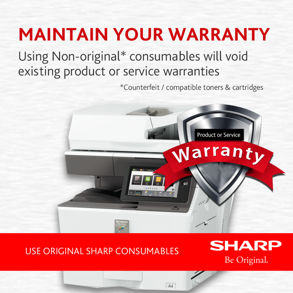 Use Sharp Original Consumables - Sharp South Africa